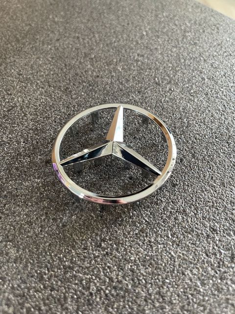 Mercedes-Benz Design Steering Wheel Logo Emblem Chrome 57mm, Car ...