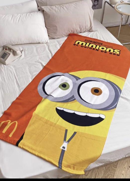 Minions bath towel Mcdo limited edition, Furniture & Home Living ...