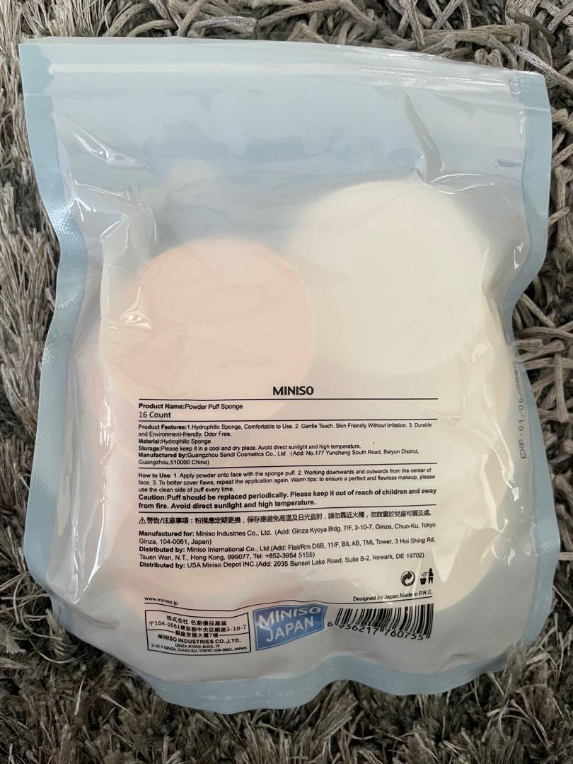 Miniso Powder Puff Sponge, Beauty & Personal Care, Face, Makeup on ...
