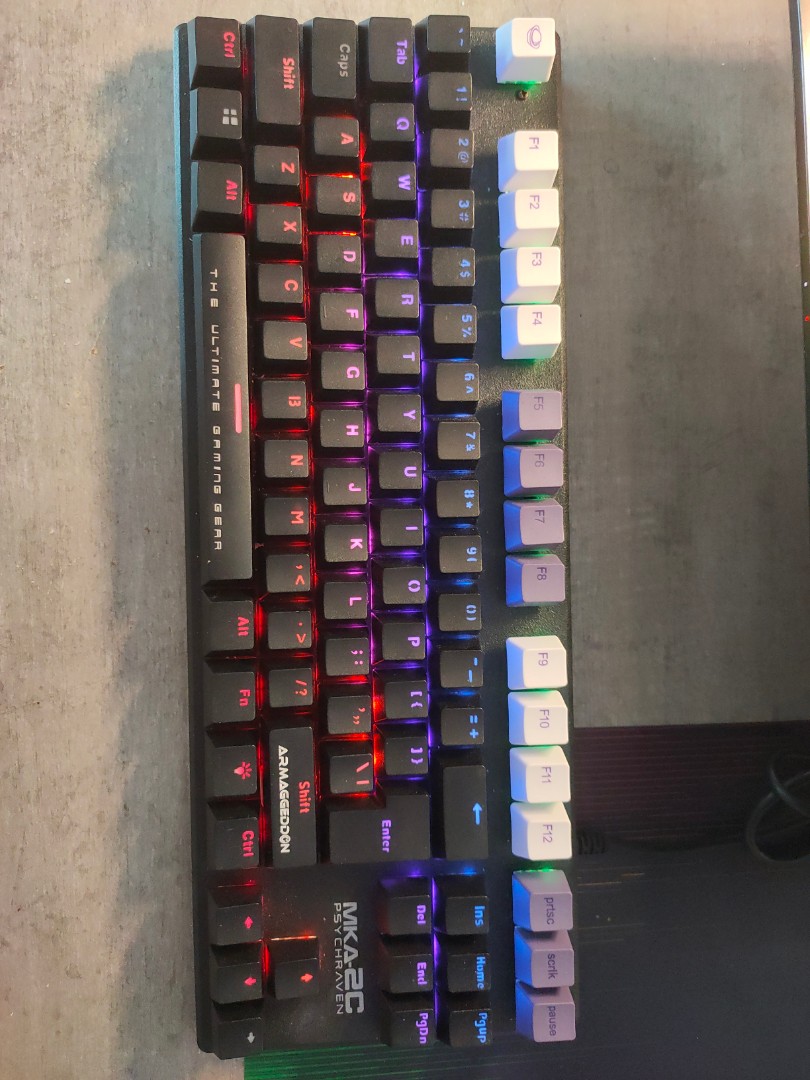 MKA-2C psychraven Armageddon keyboard black, Computers & Tech, Parts ...