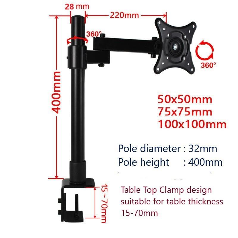 Ready stock. Monitor Mount Stand Arm table Clamp, Computers & Tech ...