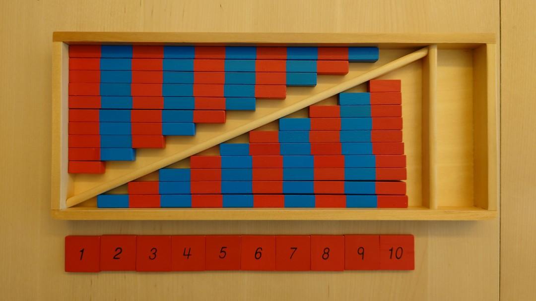 Montessori Math Number Rods蒙特梭利數學棒, 興趣及遊戲, 手作＆自家設計, 其他 - Carousell