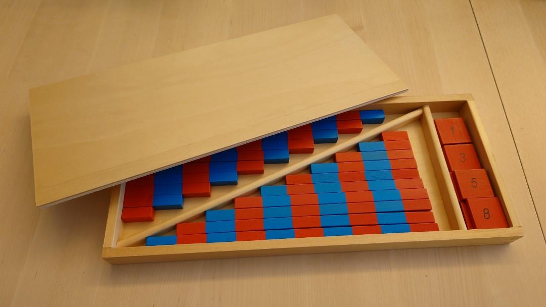 Montessori Math Number Rods蒙特梭利數學棒, 興趣及遊戲, 手作＆自家設計, 其他 - Carousell