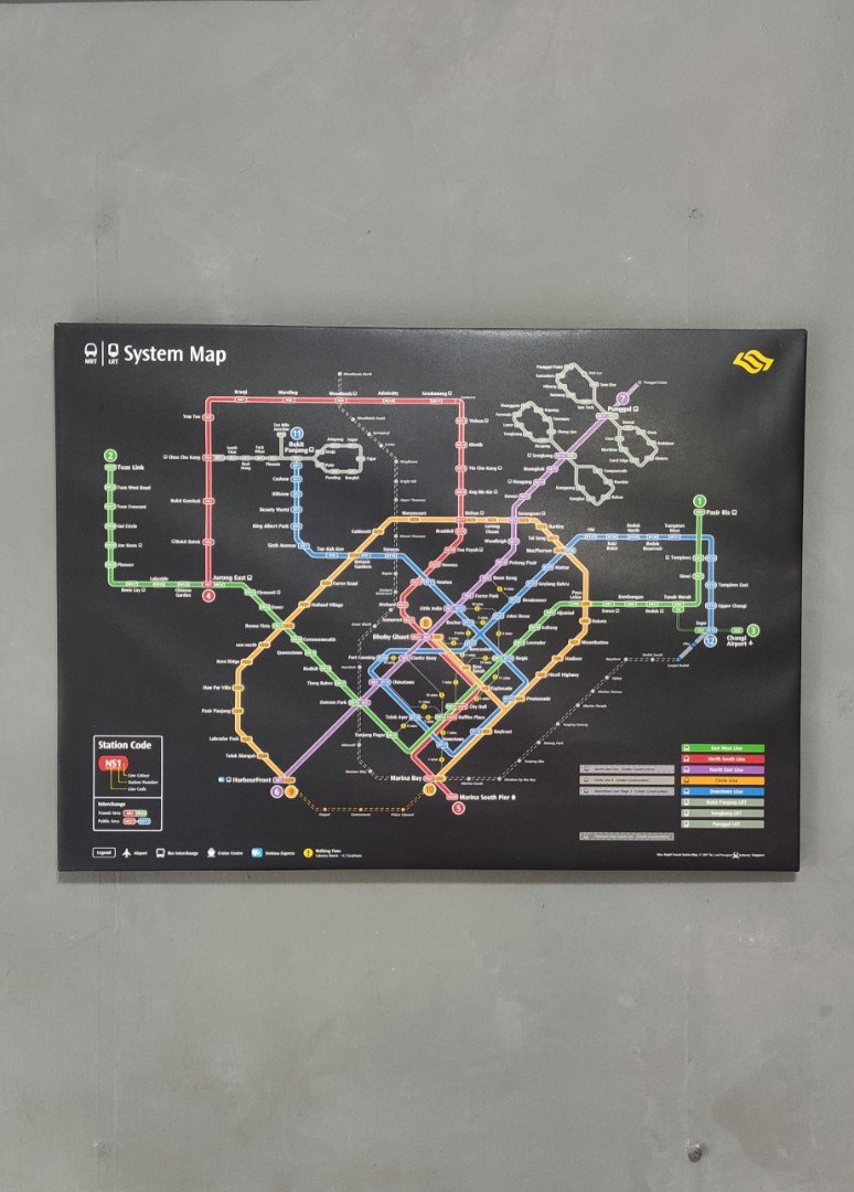 MRT Map Poster, Hobbies & Toys, Memorabilia & Collectibles, Stamps ...
