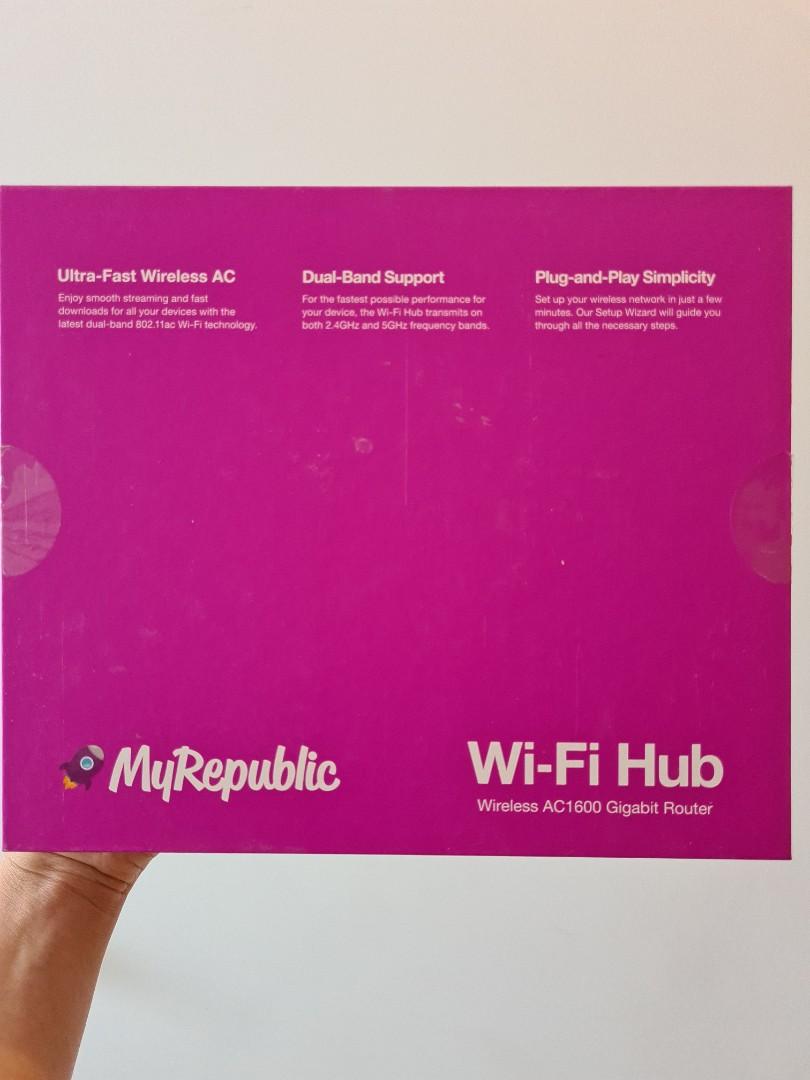 MyRepublic Wifi Hub Wireless AC1600Gigabit Router, Computers & Tech ...