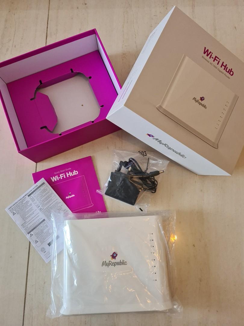 MyRepublic Wifi Hub Wireless AC1600Gigabit Router, Computers & Tech ...