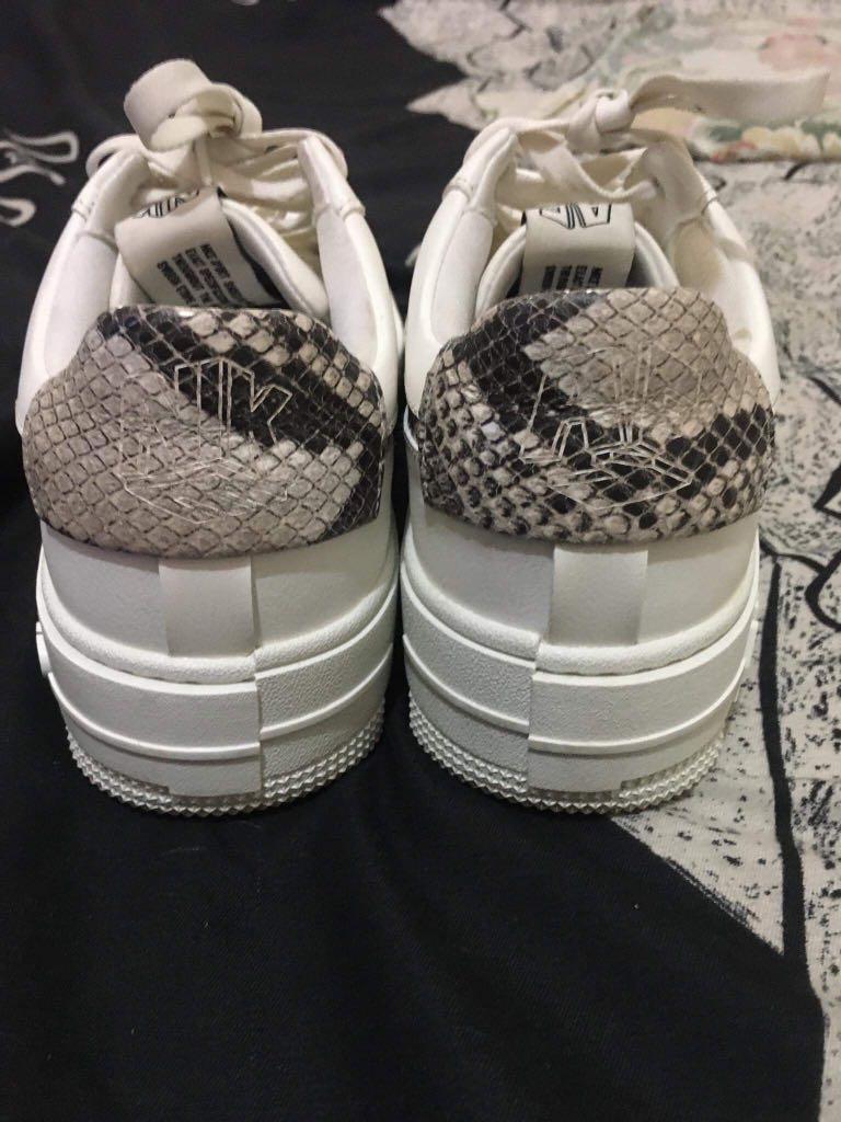 Nike Air Force 1 Snake Skin Low 2021, Women's Fashion, Footwear ...