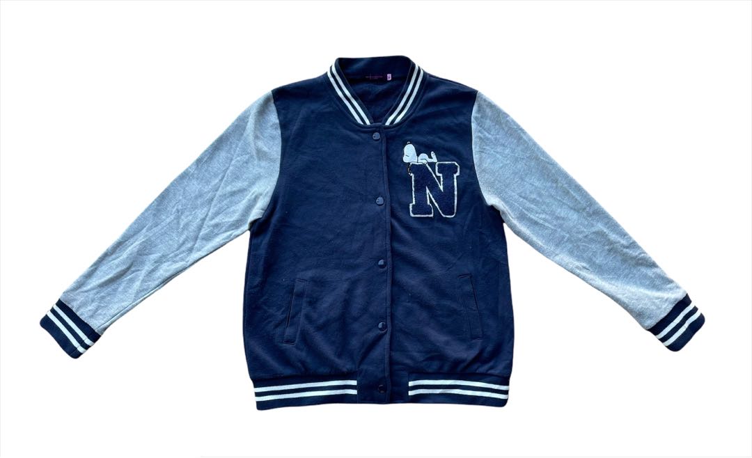 Peanuts Snoopy Varsity Jacket, Men's Fashion, Coats, Jackets and ...