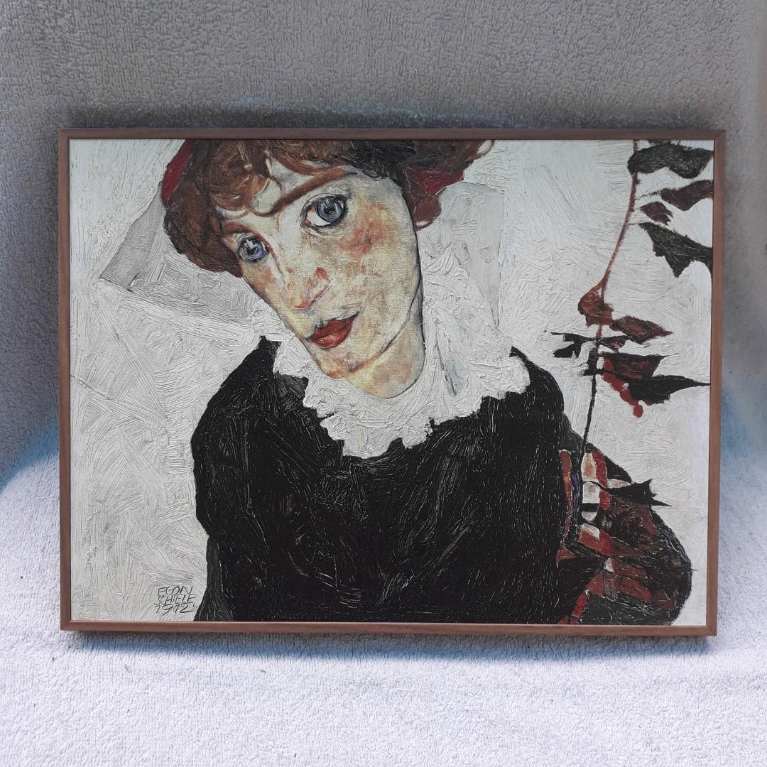 EGON SCHIELE "Portrait of Wally" 1912 | Special printing by GURIM.COM ...
