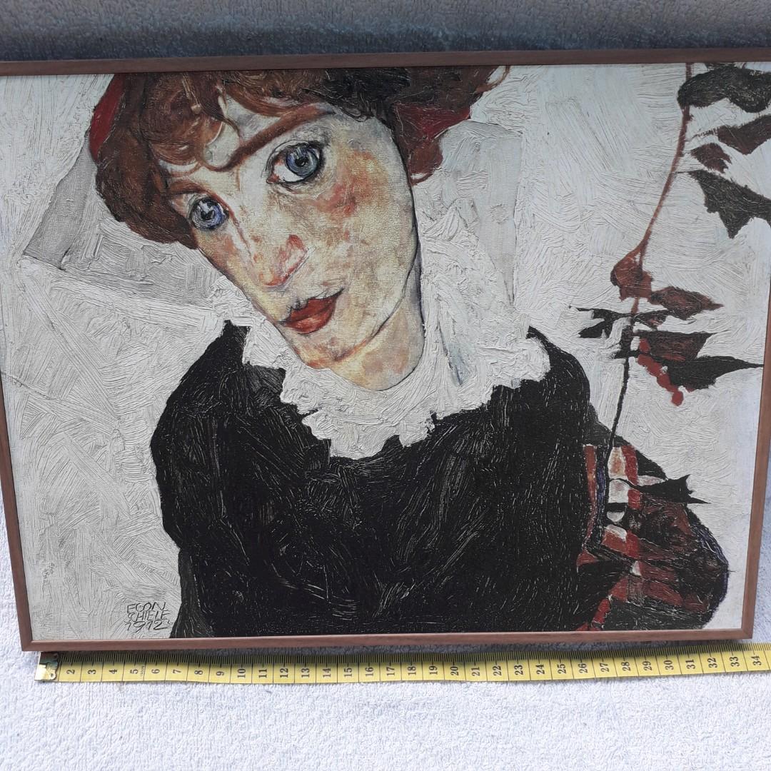 EGON SCHIELE "Portrait of Wally" 1912 | Special printing by GURIM.COM ...