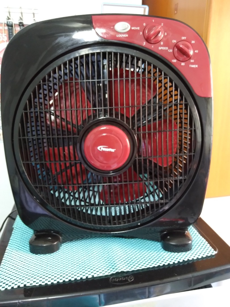PowerPac Electric Box Fan, Furniture & Home Living, Lighting & Fans ...