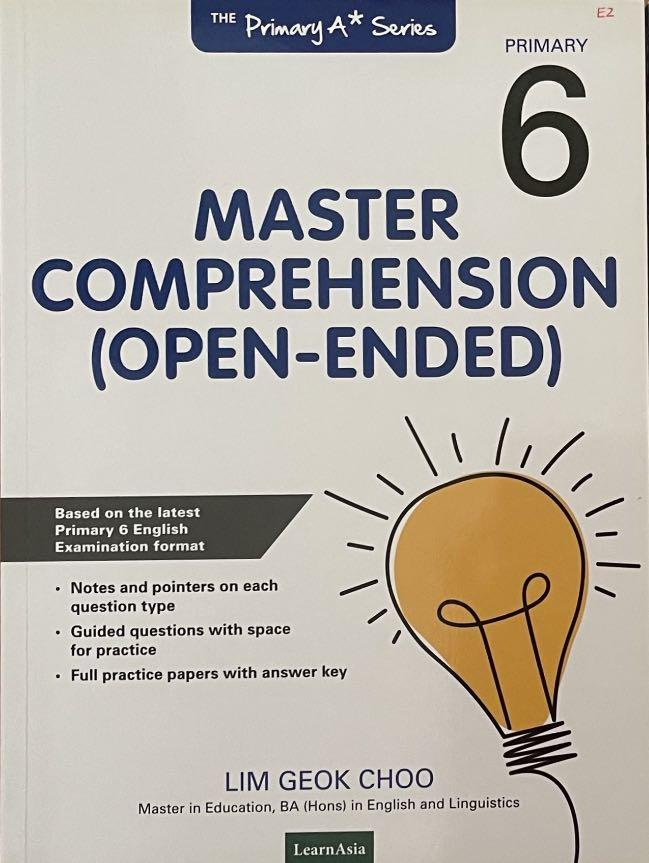 Primary 6 English Comprehension assessment book, Hobbies & Toys, Books ...