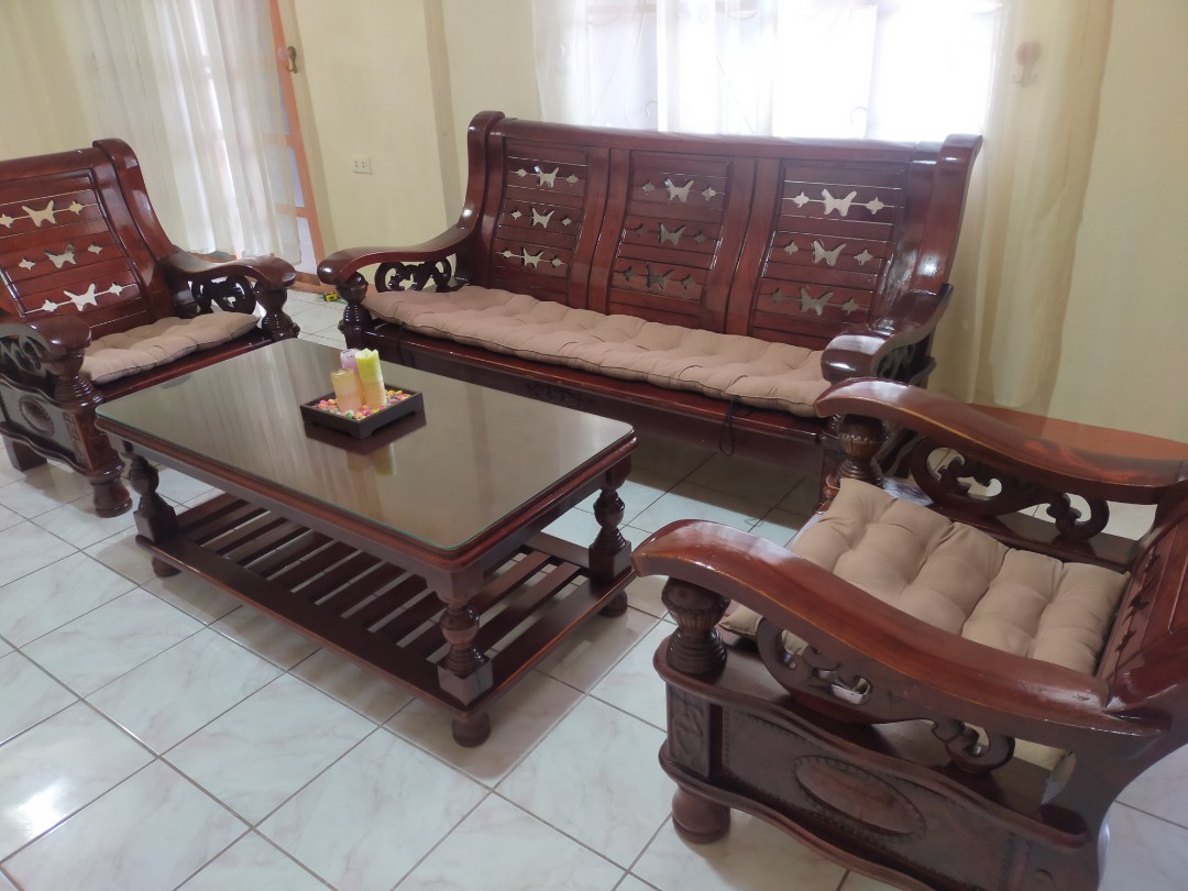 Sala set with center table, Furniture & Home Living, Furniture, Sofas ...