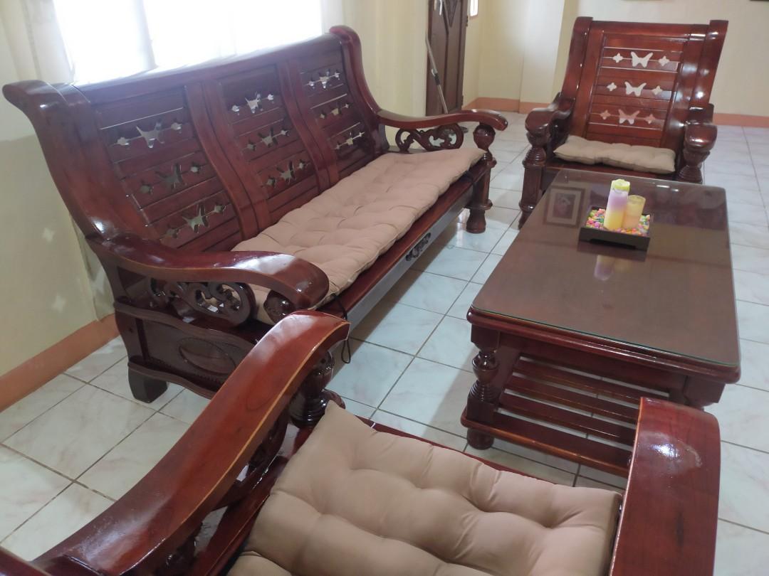 Sala set with center table, Furniture & Home Living, Furniture, Sofas ...