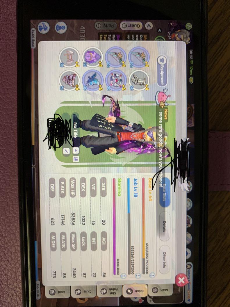 Sniper account. 1k dex. Central plains. Drake card. RoX. Ragnarok X ...