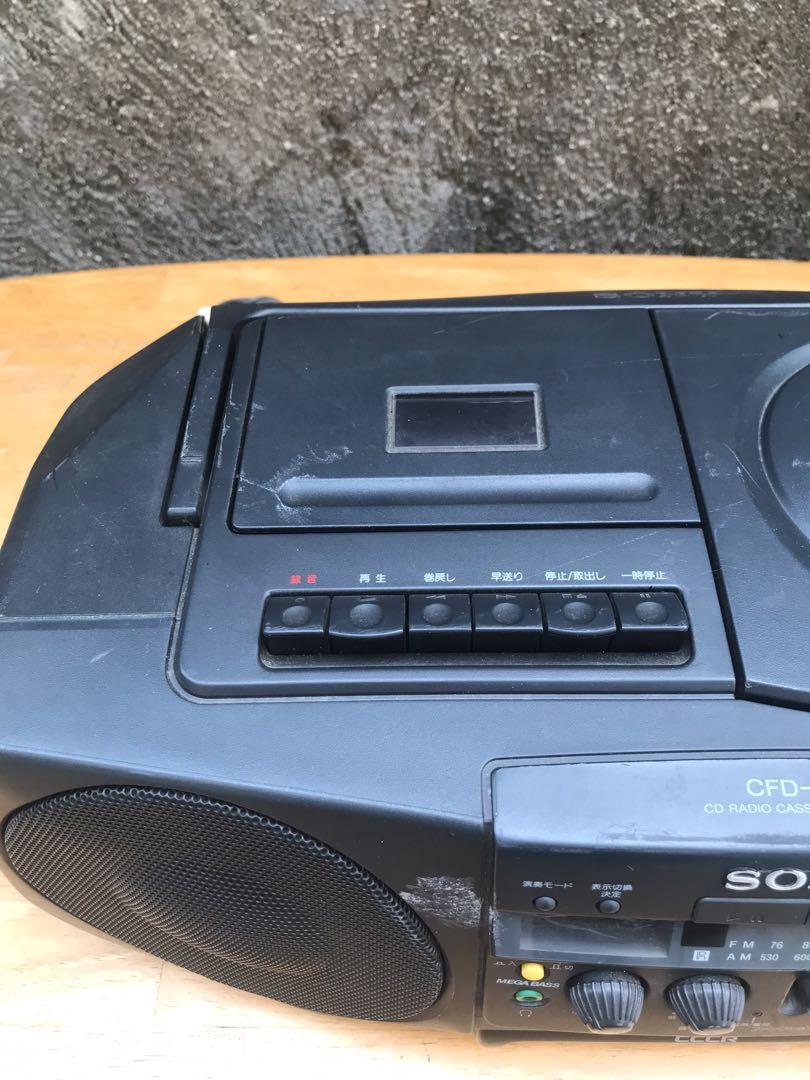 SONY CFD-S30 CD RADIO CASSETTE-CORDER 100V 14W 50/60Hz, Audio, Other ...