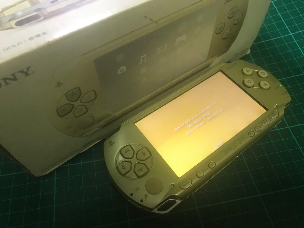 Sony Psp 1000 Champagne Gold, Video Gaming, Video Game Consoles ...