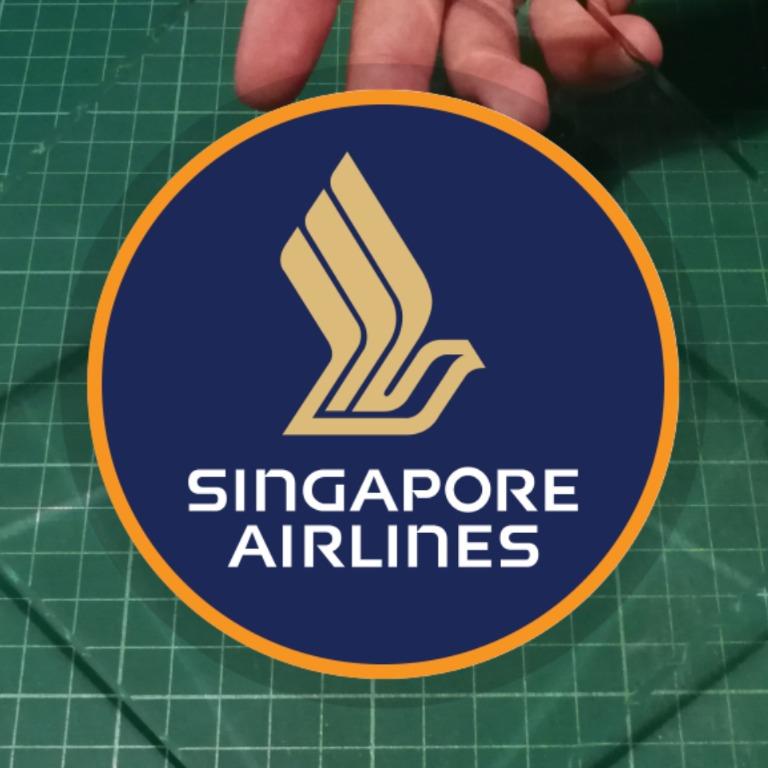 SQ SIA Singapore Airlines PPS Club / Cabin Crew . Souvenir Static Cling ...