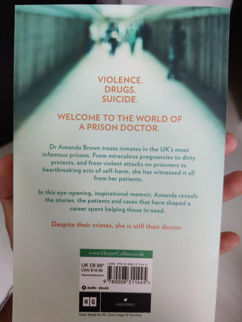 The Prison Doctor Book by Dr Amanda Brown, Hobbies & Toys, Books ...