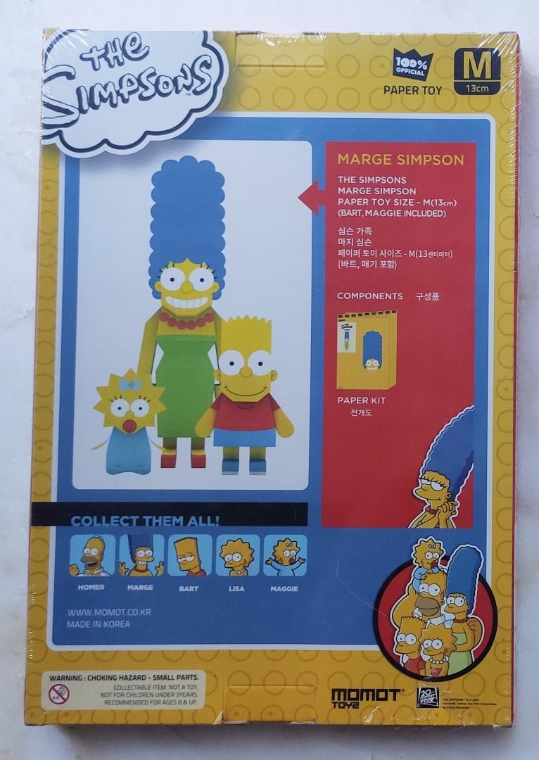 The Simpsons Family Paper Toy - Marge Simpsons MOMOT TOYZ 阿森一族 紙模型, 興趣及 ...