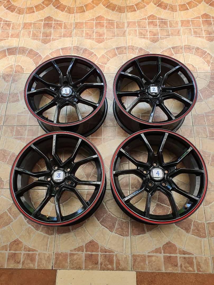 Type R Mags For Sale, Size 17 5Holes PCD 114.3. Fits CR-V, HR-V, KONA ...