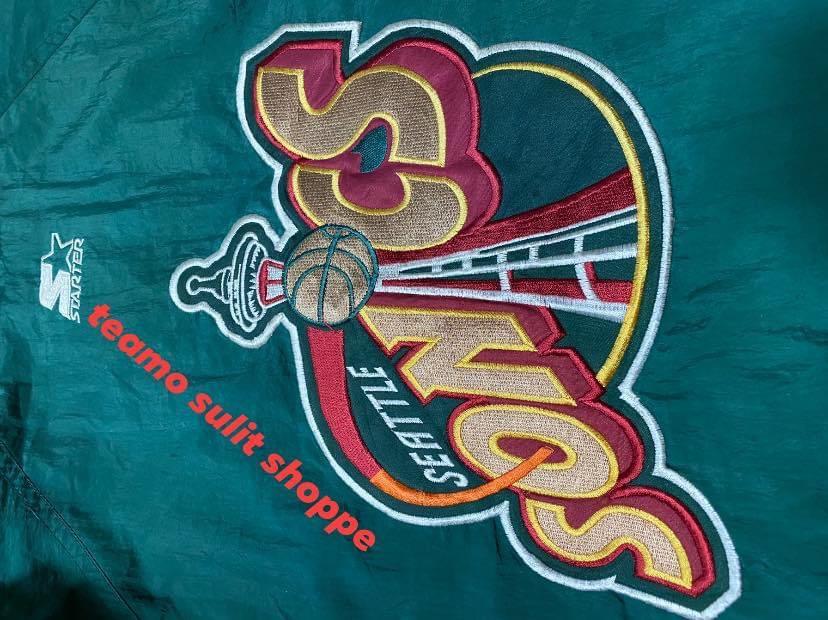VINTAGE NBA SEATTLE SONICS BY STARTER XL, Men's Fashion, Coats, Jackets ...
