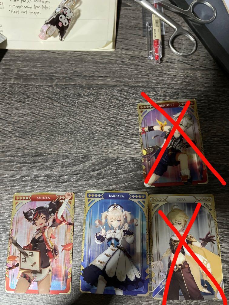 (WTT) Genshin cards: Barbara, xinyan, Hobbies & Toys, Toys & Games on ...