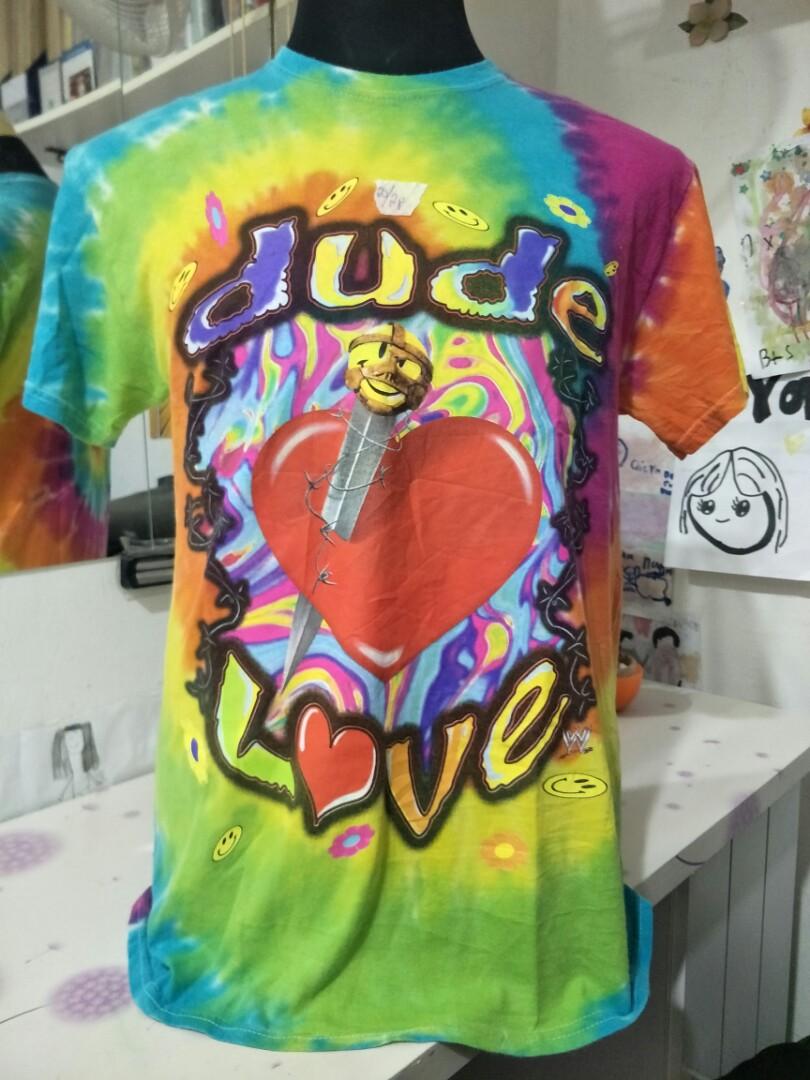 WWE Mick Foley Tie Dye, Men's Fashion, Tops & Sets, Tshirts & Polo ...