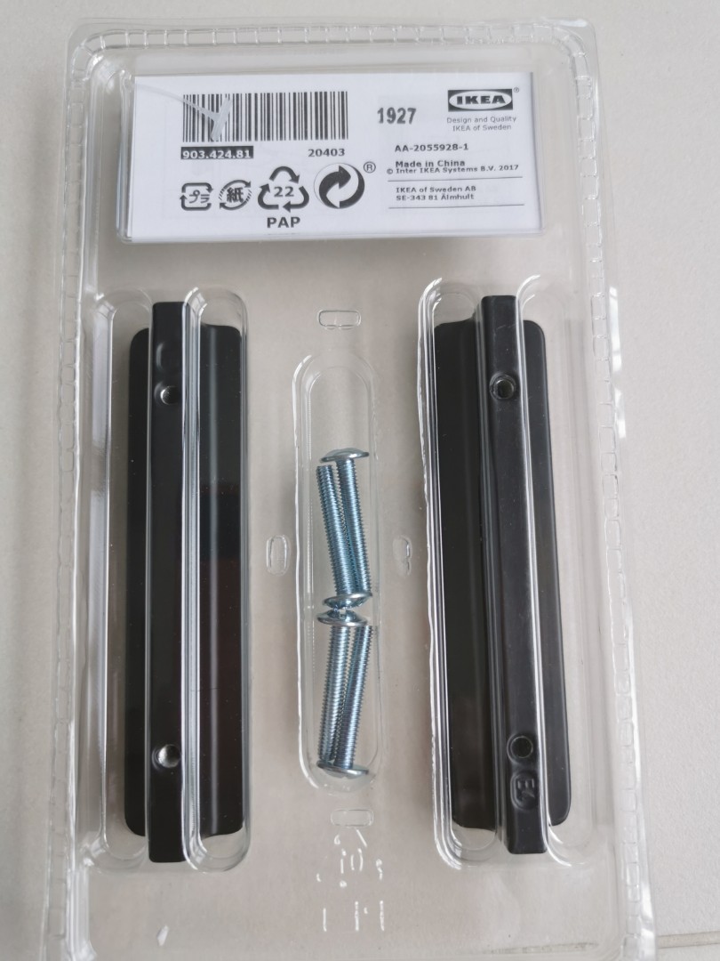 2 sets Ikea Hackas door handle, Furniture & Home Living, Security ...