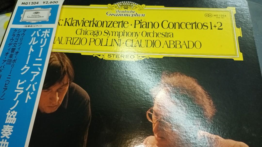 日本 舊版 CLAUDIO ABBADO / MAURIZIO POLLINI BARTOK KLAVIERKONZERTE PIANO ...