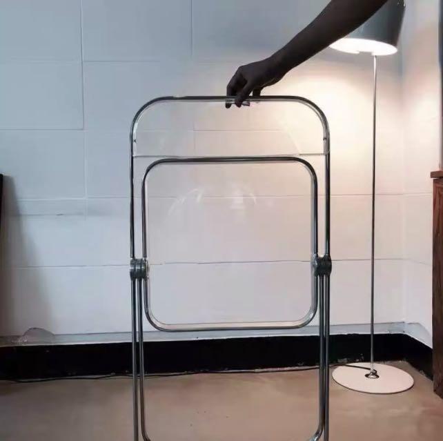 Aesthetic Acrylic Foldable Table and Chair, Furniture & Home Living ...
