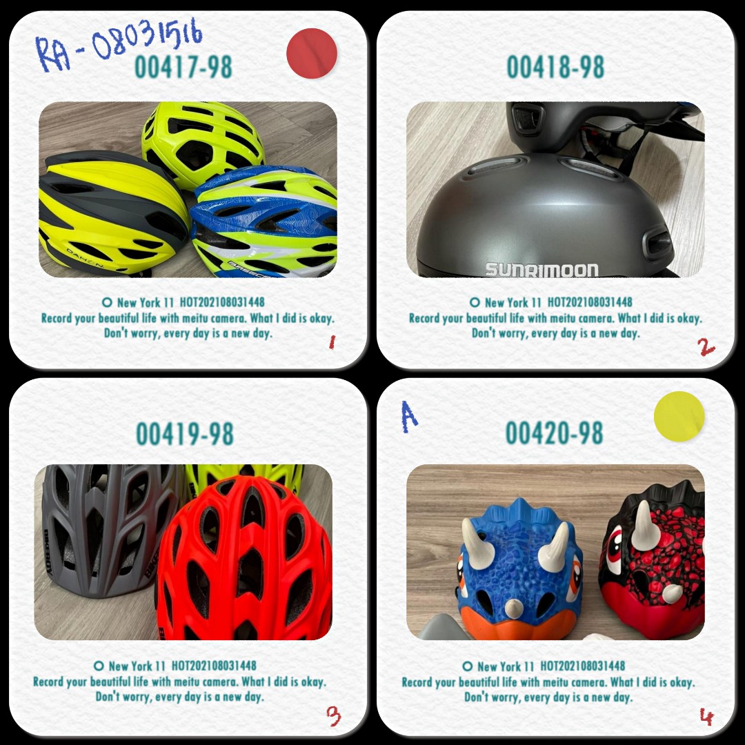 Bike helmet collection, Dahon Bikeboy Sunrimoon, Sports Equipment ...