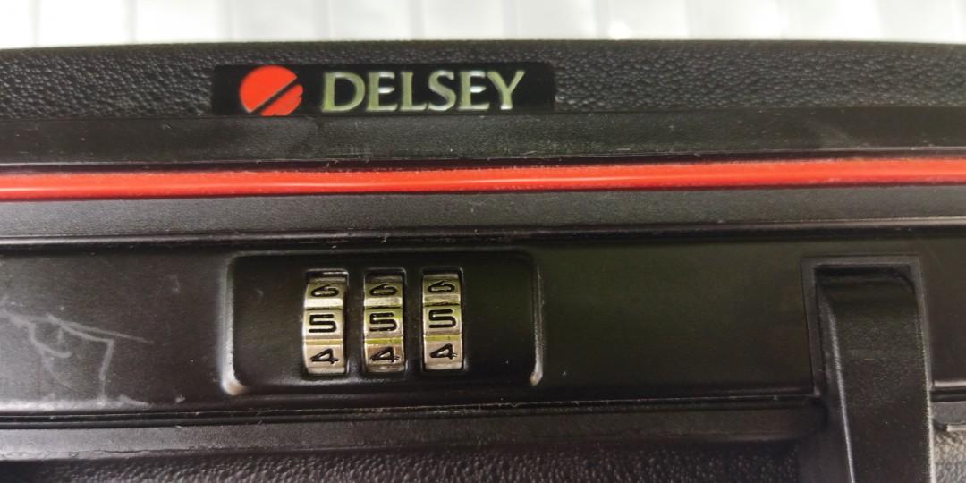 Briefcase Delsey hard plastic Attache Case double Lock from France, Men ...