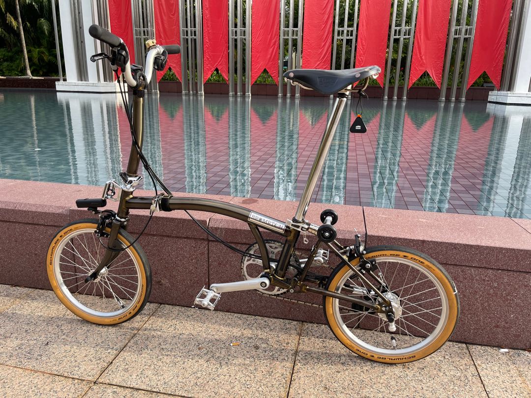Brompton Black Lacquer 2021 Modified, Sports Equipment, Bicycles ...