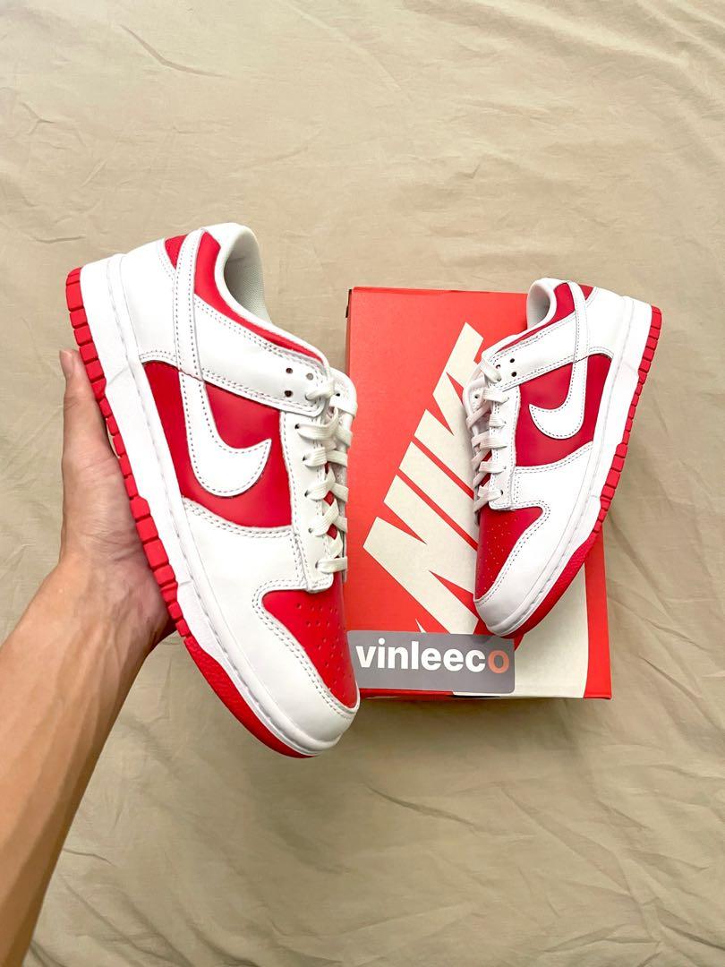 DUNK LOW RETRO UNIVERSITY RED, Men's Fashion, Footwear, Sneakers on ...