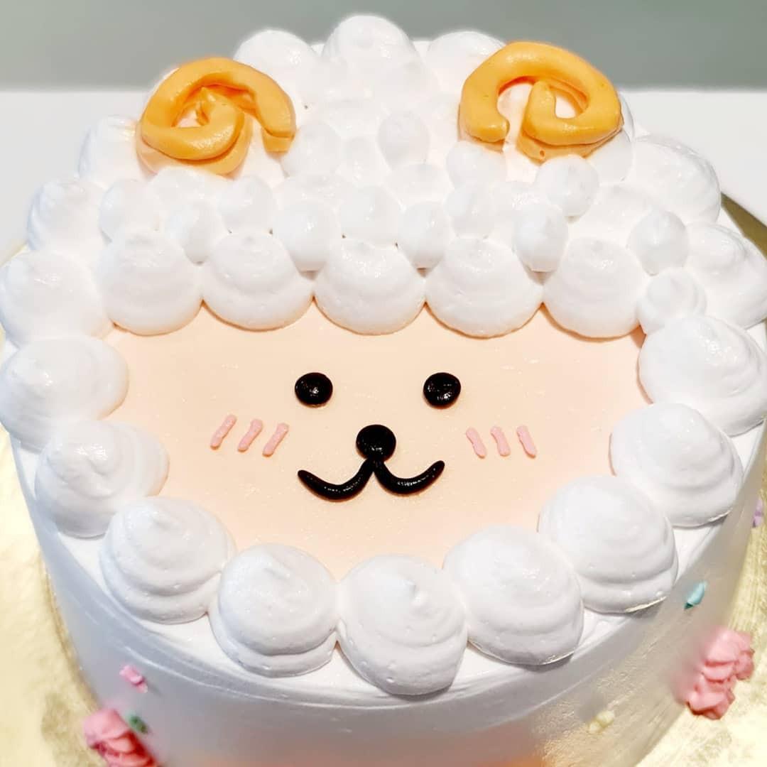 lamb face cake