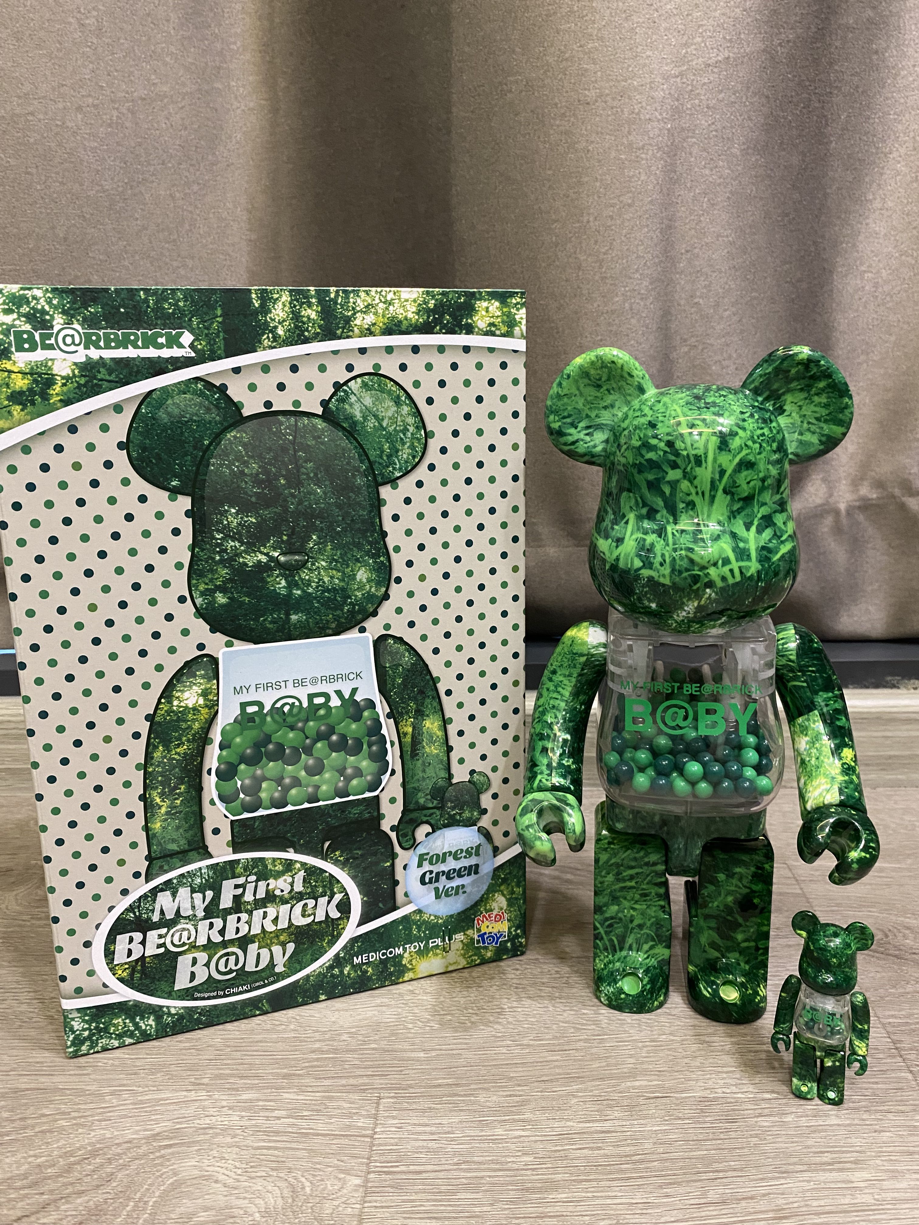 Forest Green BEARBRICK 400%+100%, Hobbies & Toys, Toys & Games on Carousell