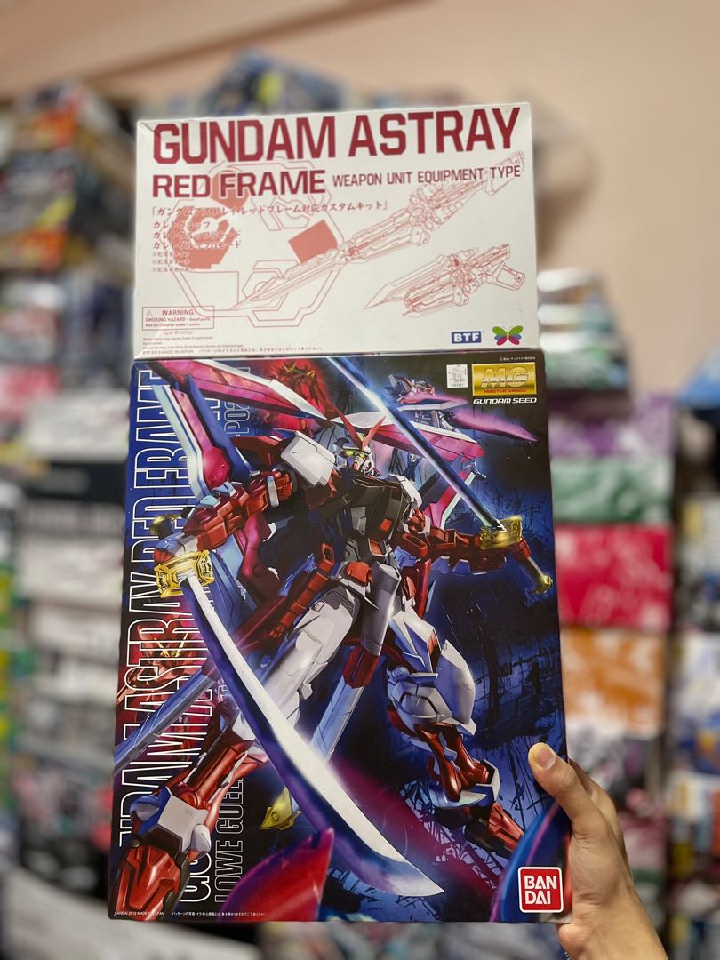 Gundam Astray Red Frame Mg + Weapon Equipment Type, Hobbies & Toys ...