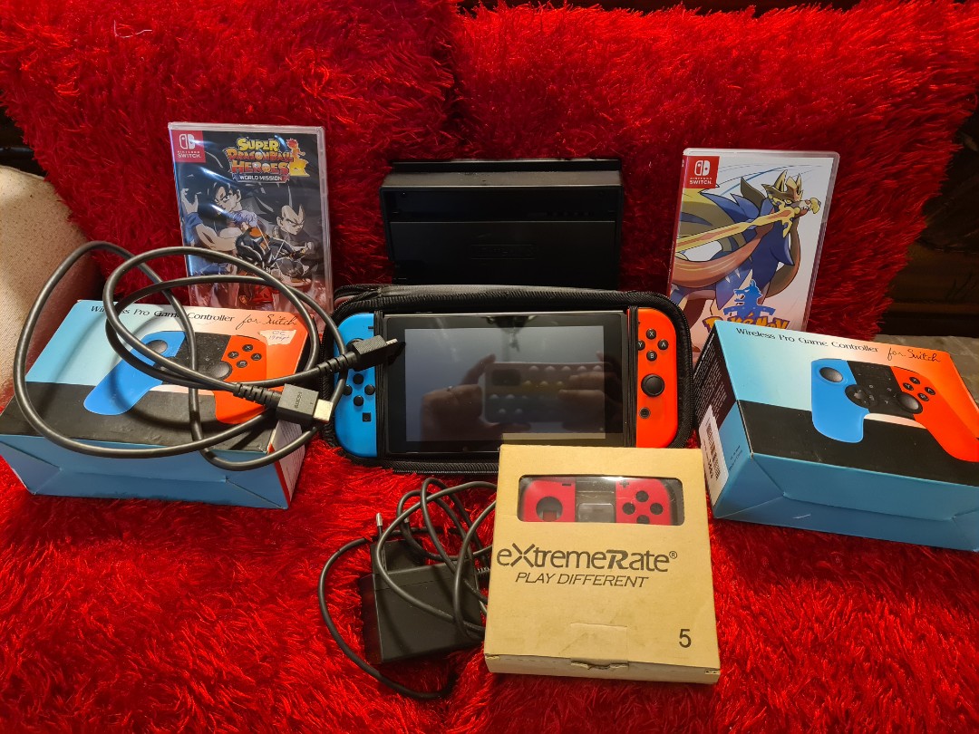HOT BUY!! Nitendo Switch Gen 2 Full Set, Video Gaming, Video Game ...
