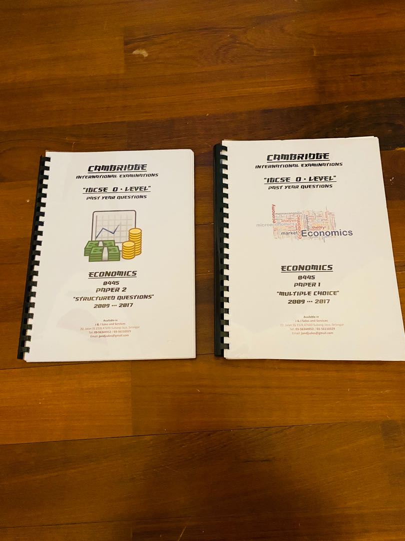 IGCSE Economics Past Paper, Hobbies & Toys, Books & Magazines ...