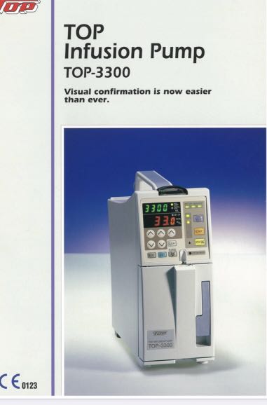 Infusion Pump original, Top Corporation model 3300, made in japan ...