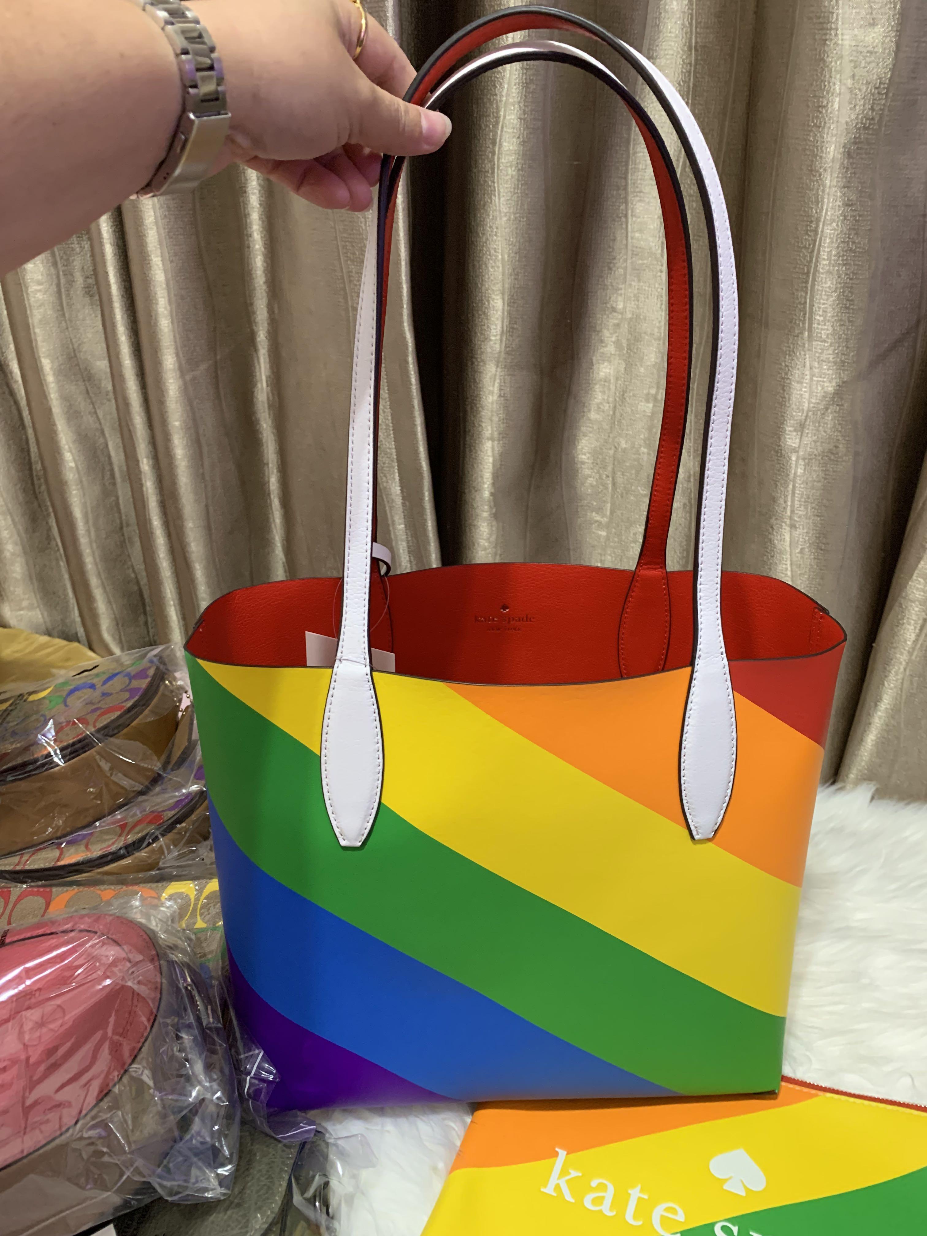 Kate Spade Rainbow Tote Bag, Women's Fashion, Bags & Wallets, Tote Bags ...