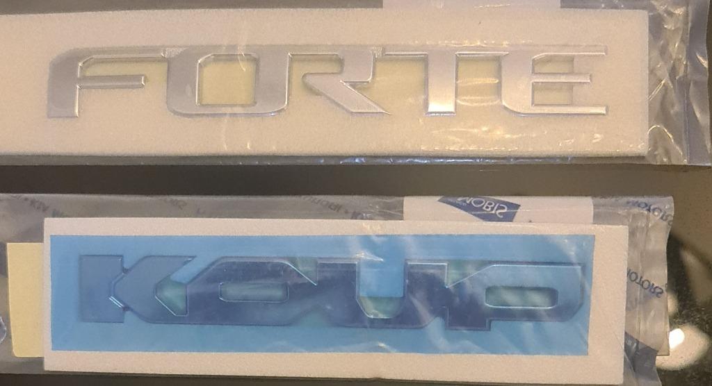 KIA Forte Koup Logo Emblem, Car Accessories, Accessories on Carousell