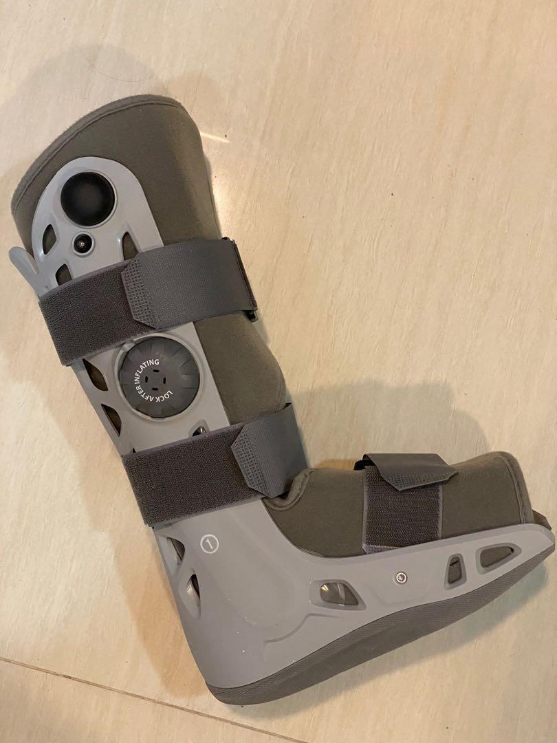 Leg brace air cast / leg protection, Health & Nutrition, Braces ...