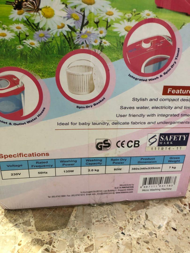 Micro washing machine, Babies & Kids, Bathing & Changing, Other Baby ...