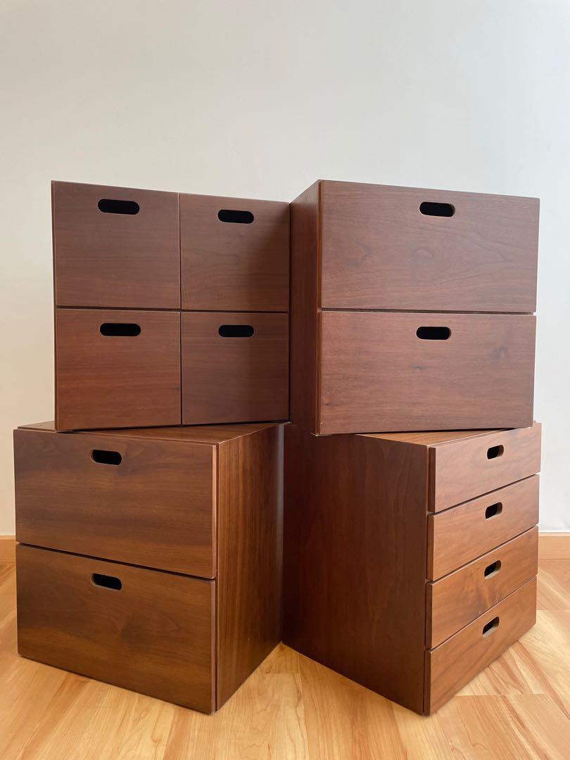 Muji Stacking Shelf with Drawers, Furniture & Home Living, Furniture ...