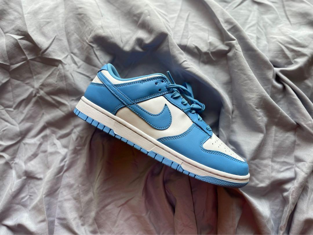 Nike Dunk Low “UNC”, Men's Fashion, Footwear, Sneakers on Carousell