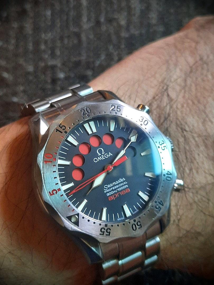 Omega Apnea Seamaster 300m Automatic Watch with original warranty cards ...