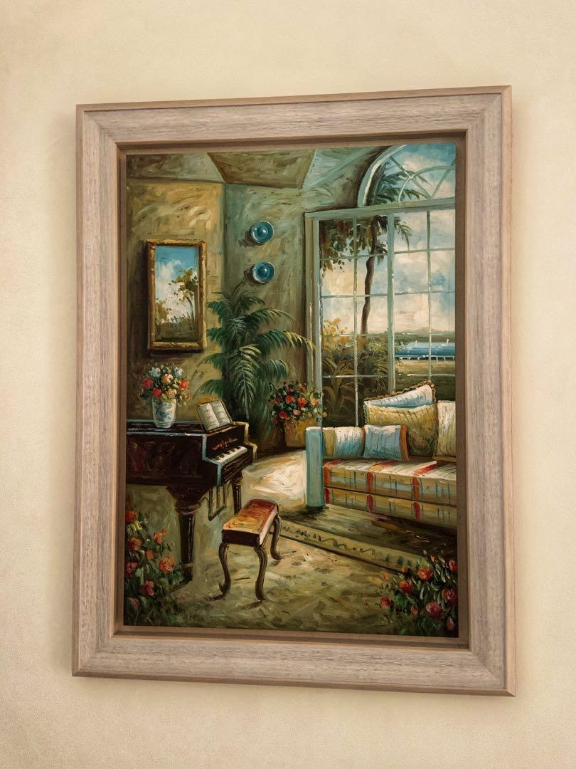 Painting with nice frame, Hobbies & Toys, Stationery & Craft, Art ...