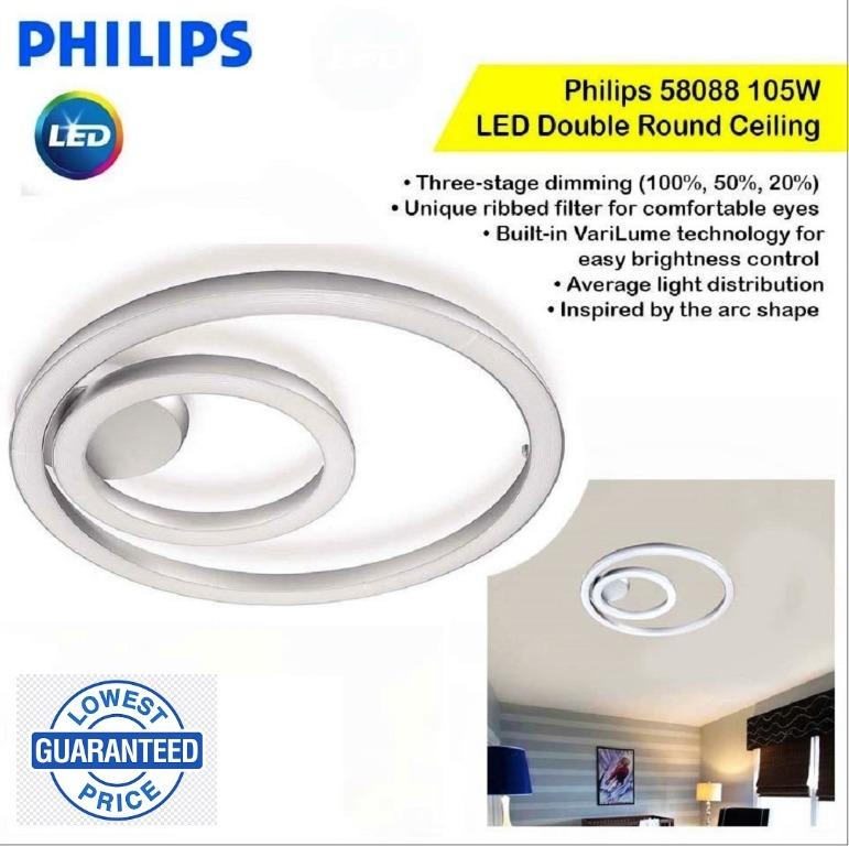 PHILIPS ORBIT LED Ceiling Light, Furniture & Home Living, Lighting ...